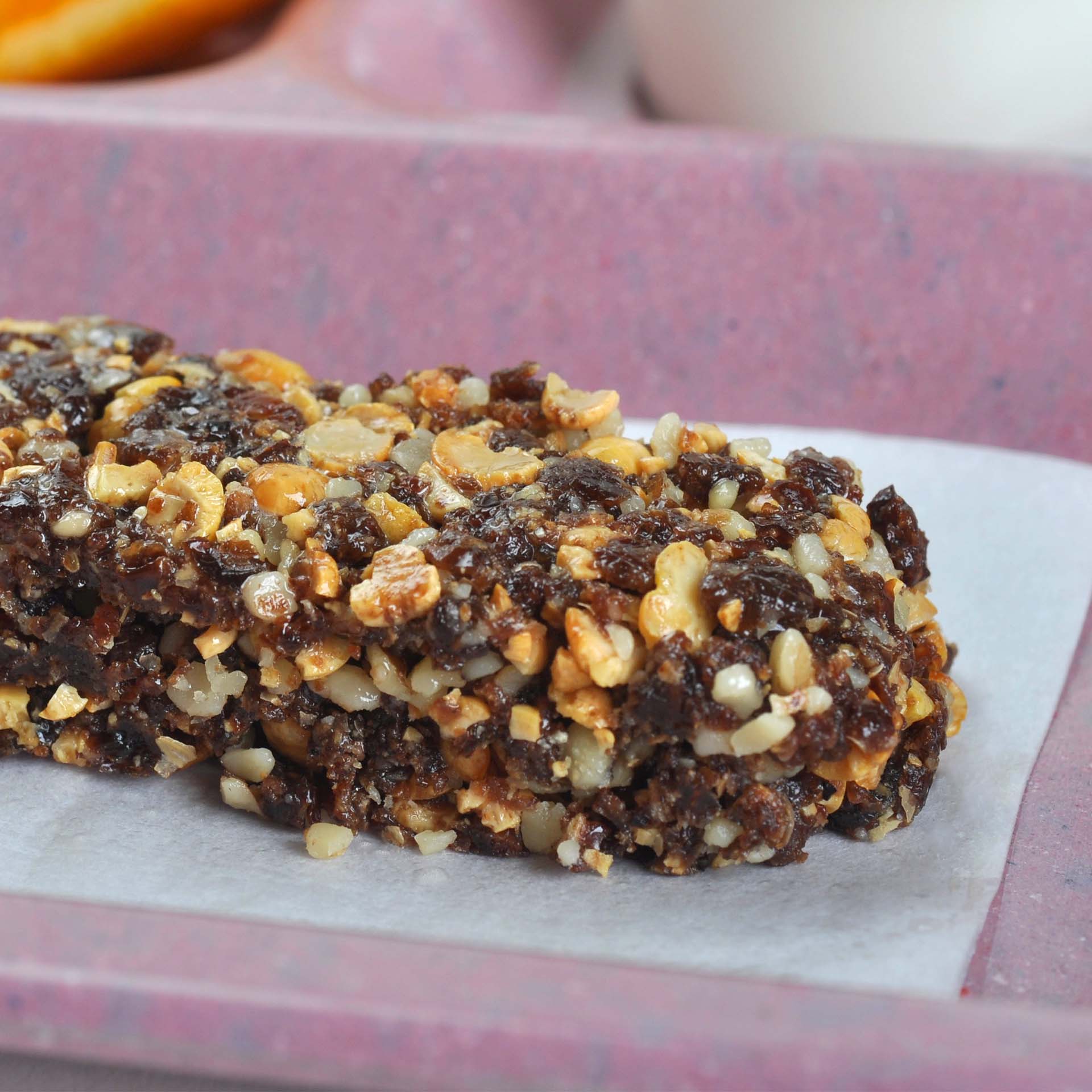 Nutty Cocoa Chew Bars - California Raisins