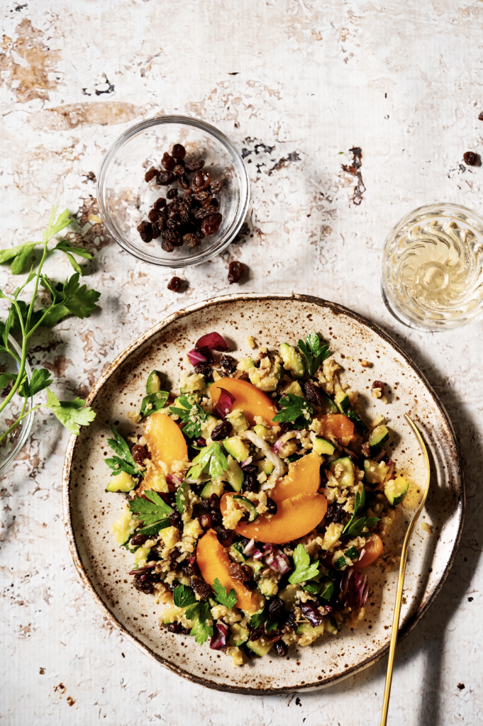 Summer Cauli Rice with Apricot and Raisins - California Raisins